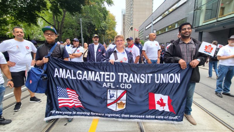 ATU Local 113 marches with labour workers at annual parade