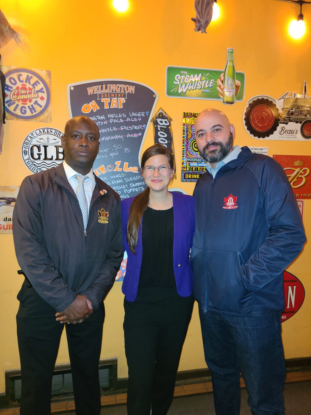 ATU Local 113 President and Board members visit campaigns on election ...