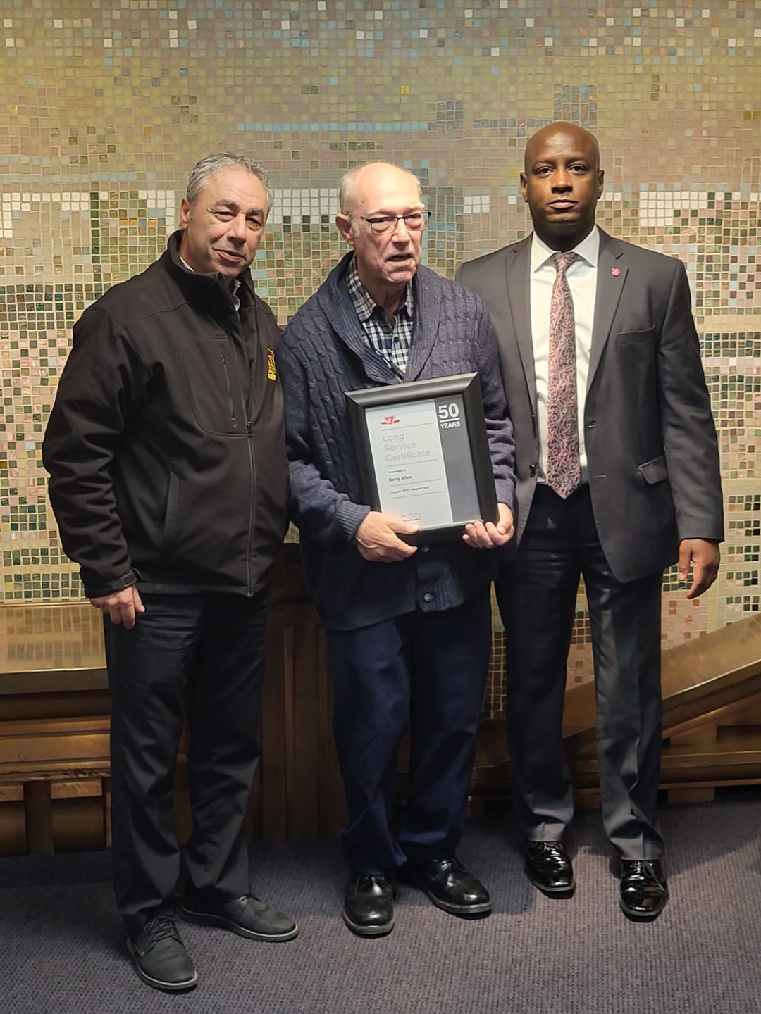 ATU Local 113 celebrates milestones with our members – ATU Local 113